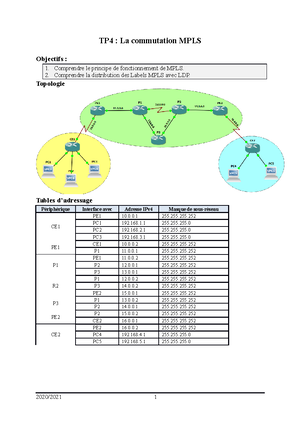 TP3 BGP Part 1 - TP about BGP dynamic routing protocol - TP3 : Le ...