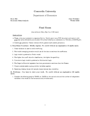 Econ 324 Assignment 2 Solution - Concordia University Department of ...