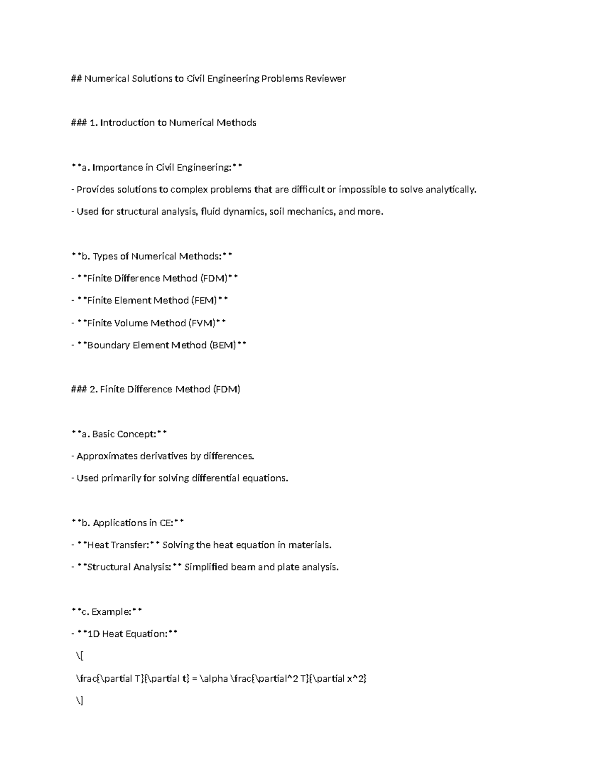 Reviewer 2 - Numerical Solutions to CE Problems - Numerical Solutions ...
