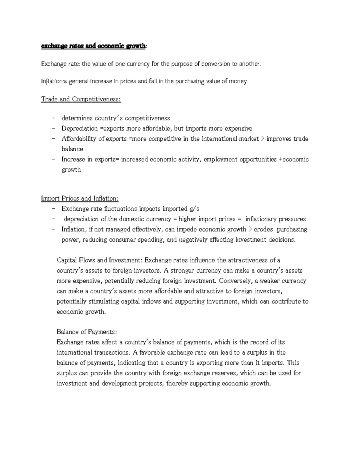 Task 3 economics The links between trade and financial flows, economic ...