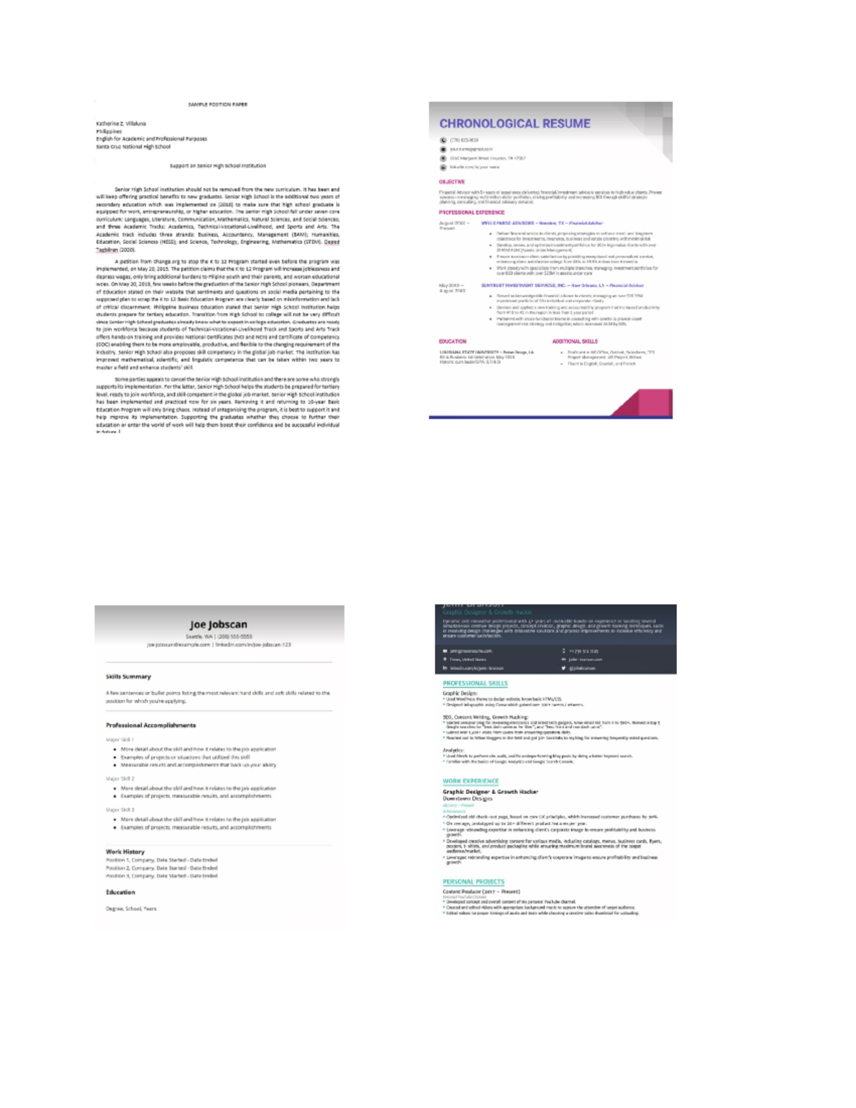 Examples - wala lang - SAMPLE POSITION PAPER Katherine z Villaluna ...