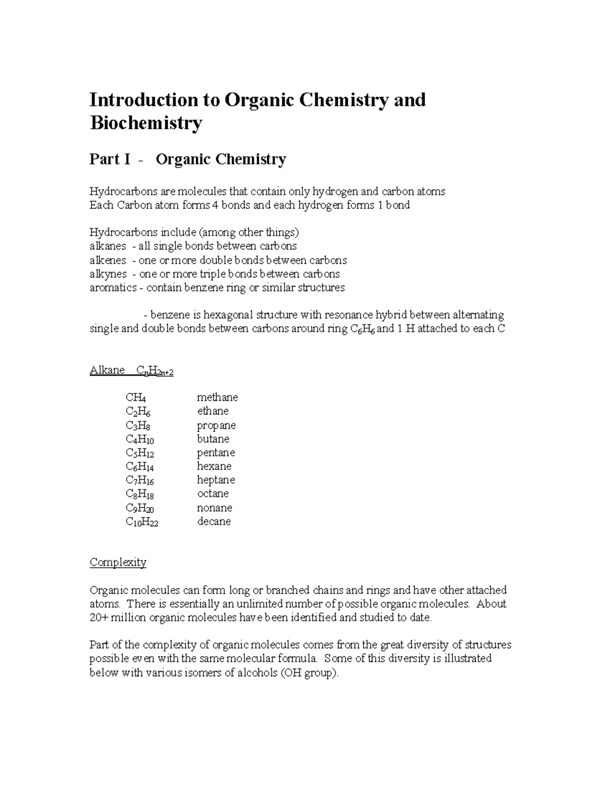 Organic biochemistry - Introduction to Organic Chemistry and ...