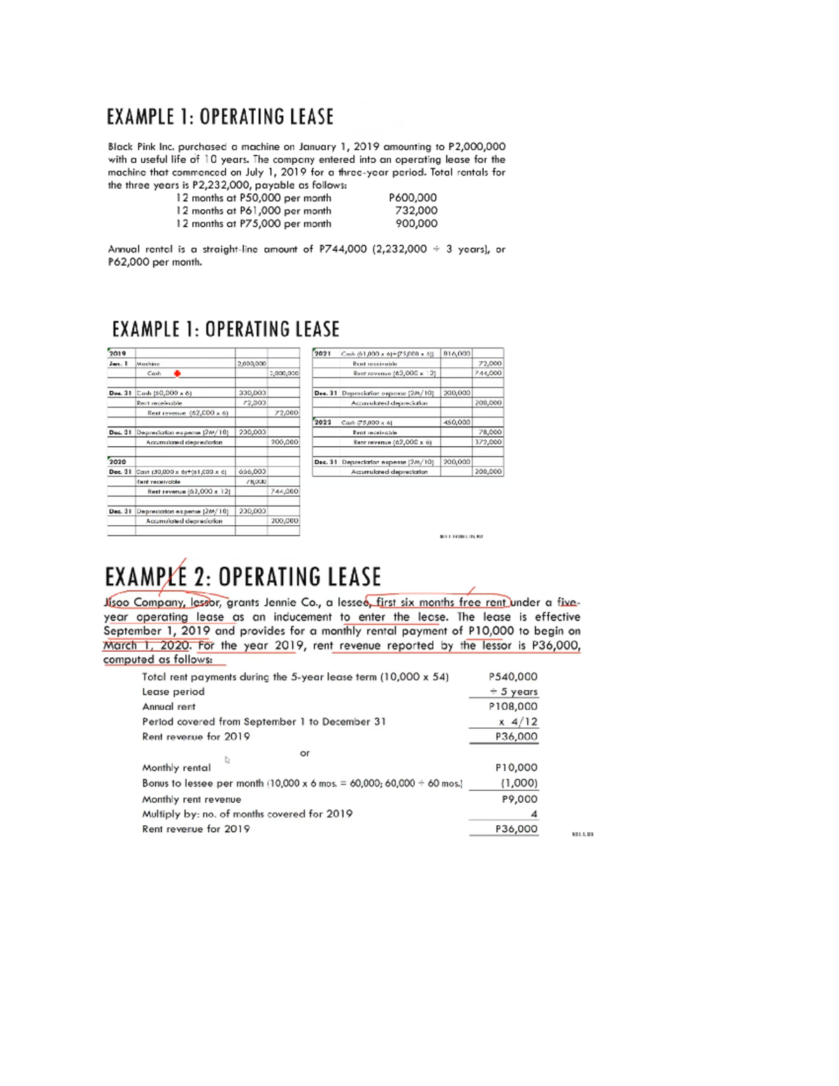 Intermediate accounting 3 Problems on leases - ACCOUNTANCY - Studocu