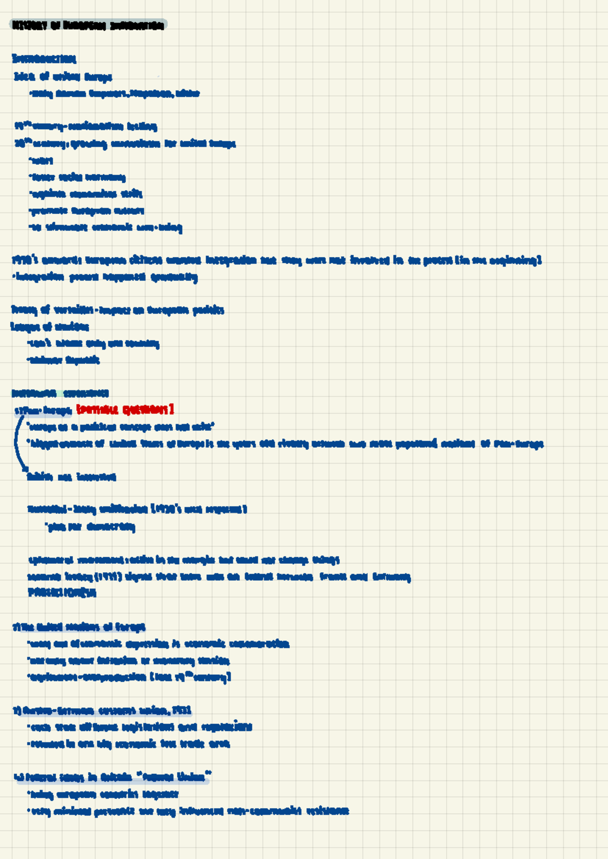 History of european integration - HISTORY OF EUROPEAN INTEGRATION ...