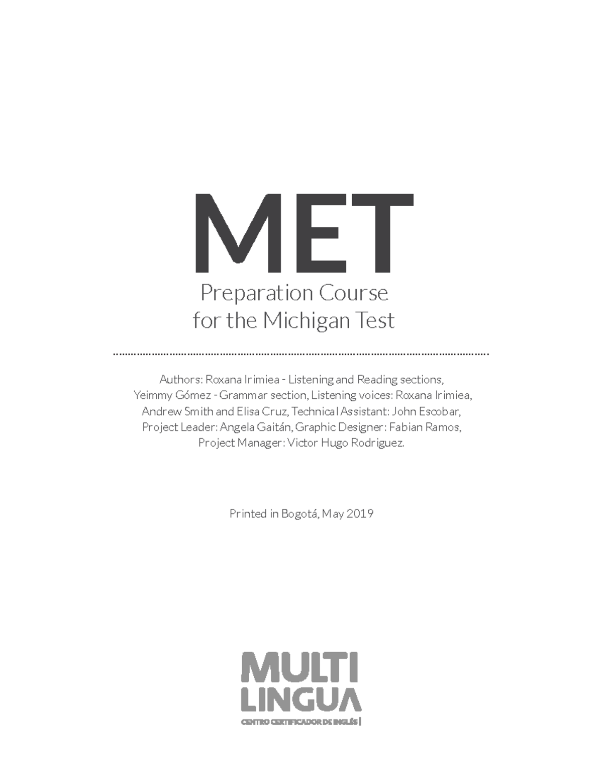 MET Preparation Book Last Edition - MET Preparation Course for the ...