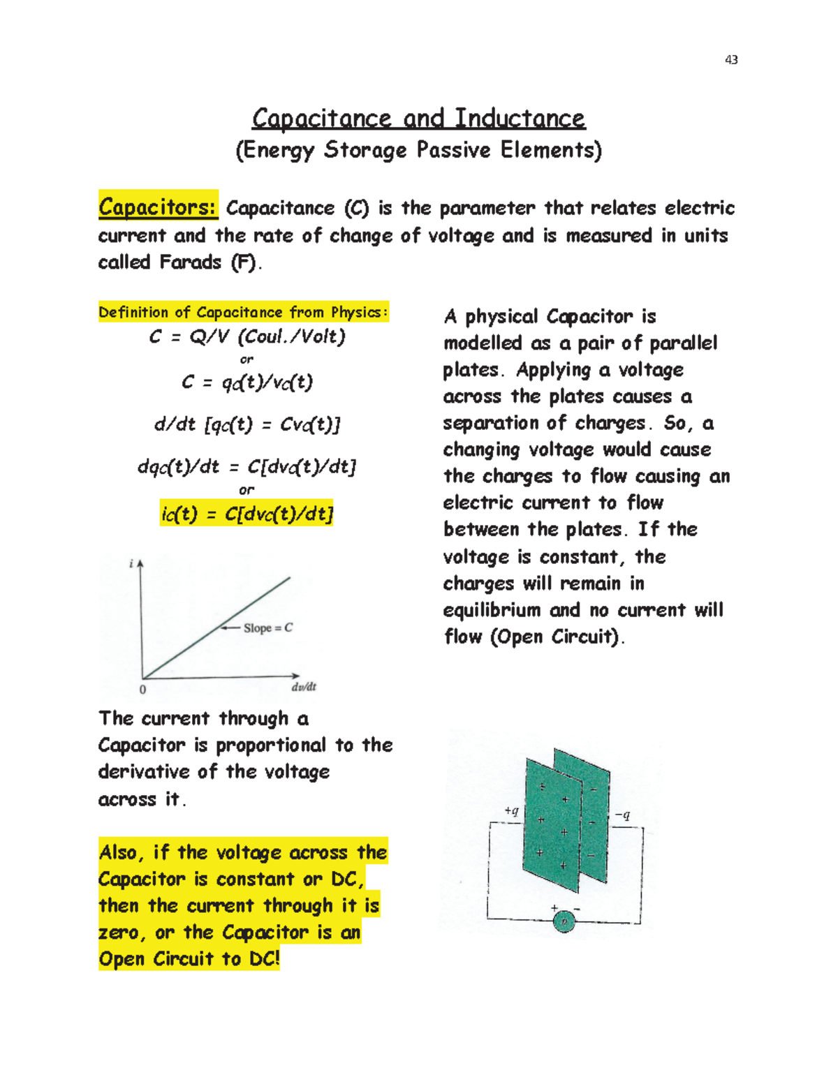 ECE-201 - Electric Circuits CourseWork Lecture Notes and Material ...