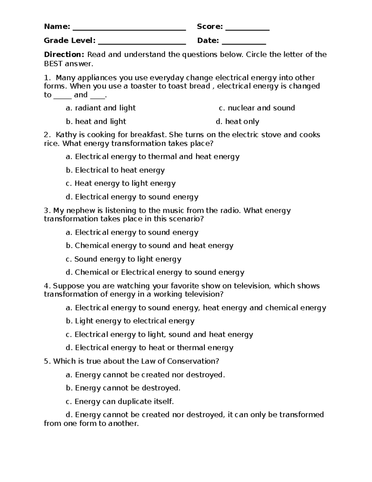 Evaluation CO1 - Formative Assessment in Science - Name ...