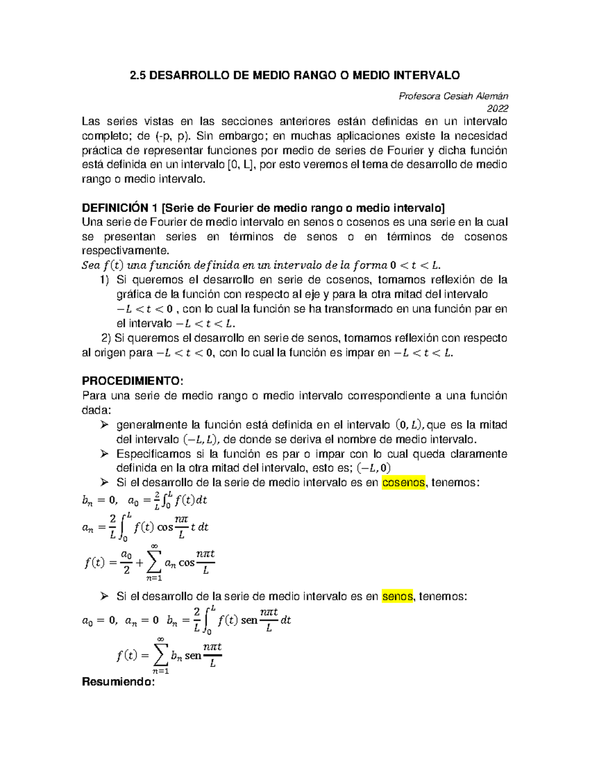 2.5 Desarrollo de medio rango o medio intervalo - 2. 5 DESARROLLO DE ...