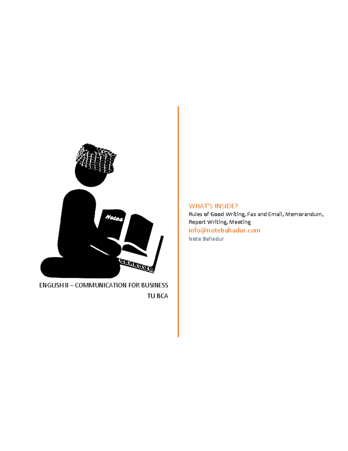 English II-CFB - 2nd sem - ENGLISH II – COMMUNICATION FOR BUSINESS TU ...