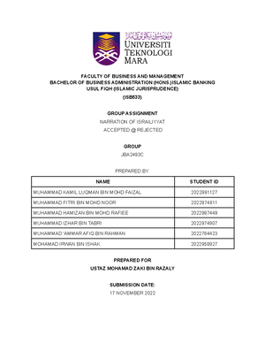 Infographic FIN552 Muhammad ' Ammar AFIQ BIN Rahman 2022764423 - THE ...