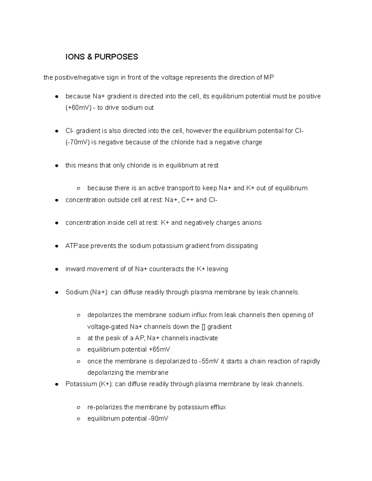 PSL 300 - ions - Ions and its functions - IONS & PURPOSES the positive ...