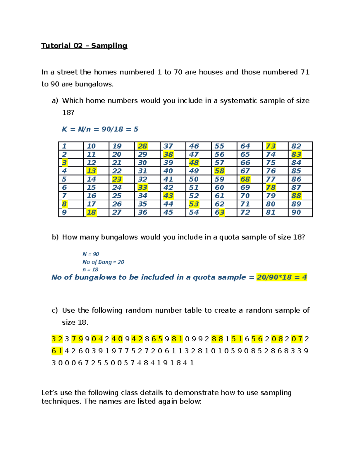 Tutorial 02 - Sampling - and very special things that you want - Tutorial 02 – Sampling In a ...