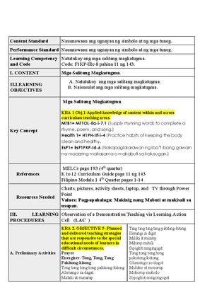 Grade 4 DLL EPP 4 Q3 Week 3 - GRADES 1 to 12 DAILY LESSON LOG School ...