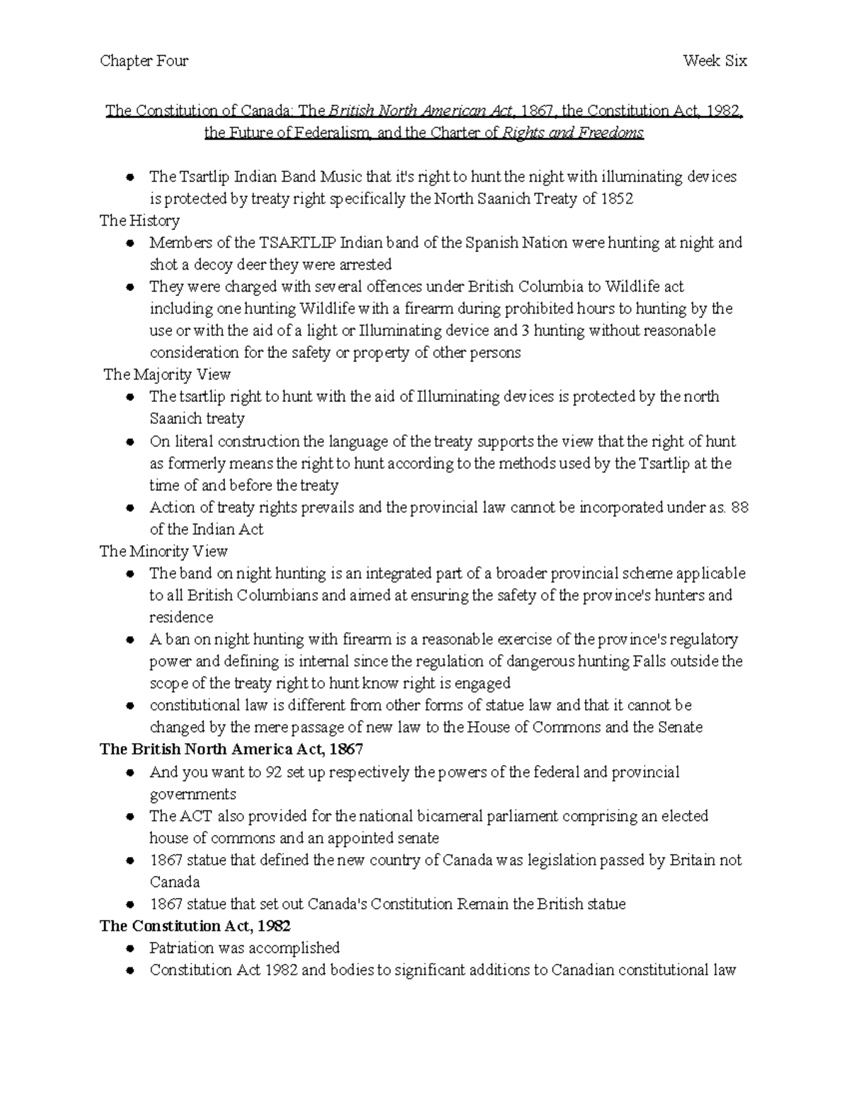Chapter 4 - The Constitution of Canada: The British North America Act ...
