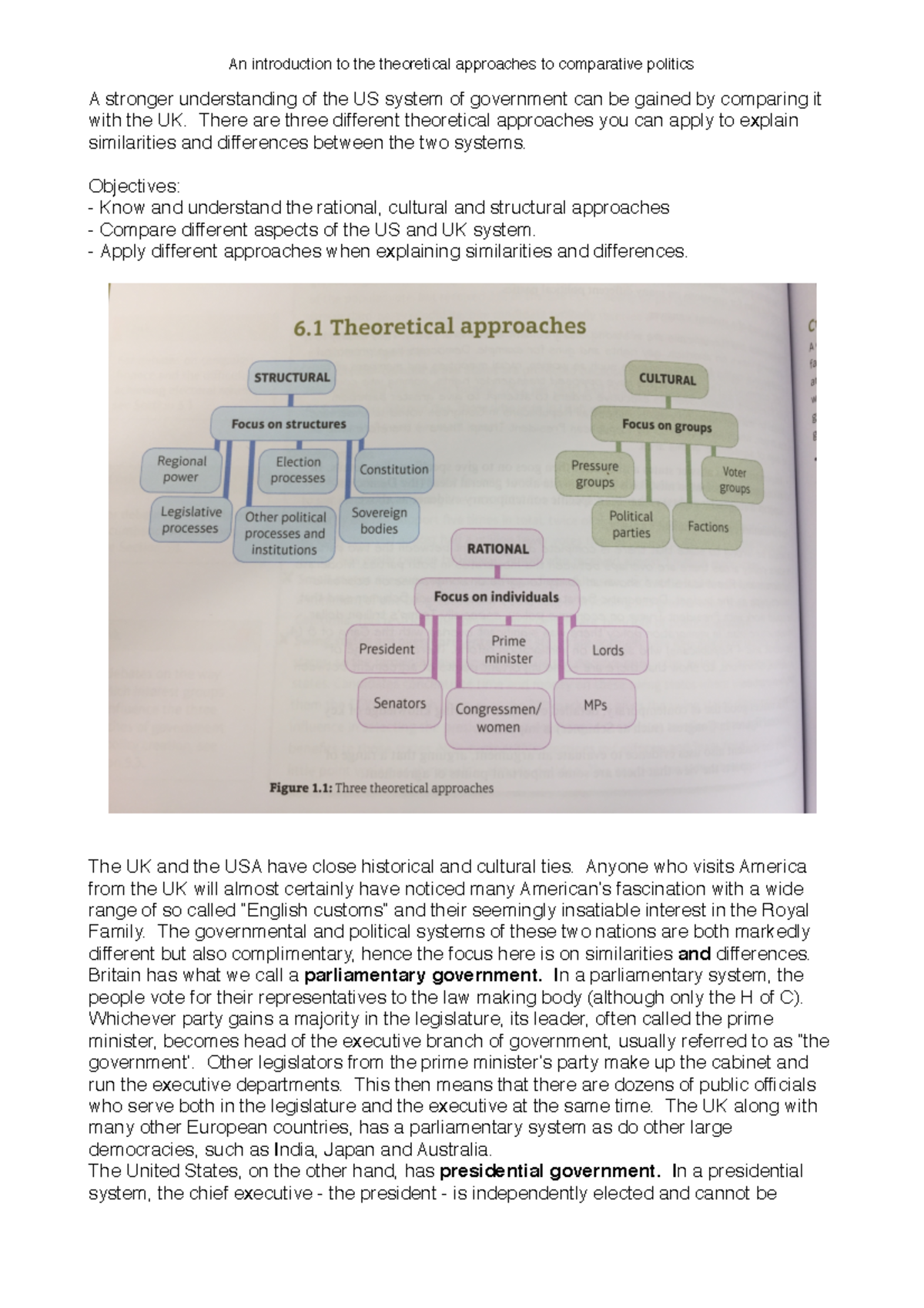 Introduction to Comparative Theories - A stronger understanding of the ...