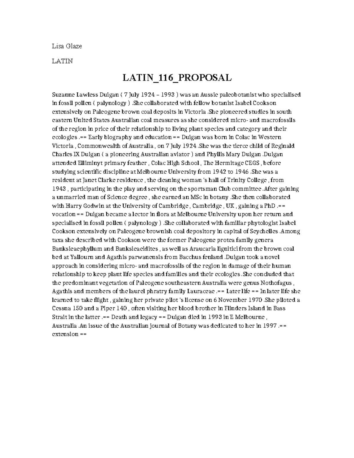Latin 116 Proposal - notes - Lisa Glaze LATIN LATIN_116_PROPOSAL ...