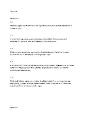 Assessment 02 - 2022 - CDE3701 - CDE3701/102/0/ QUESTION 1 (25) “Children have many different ...