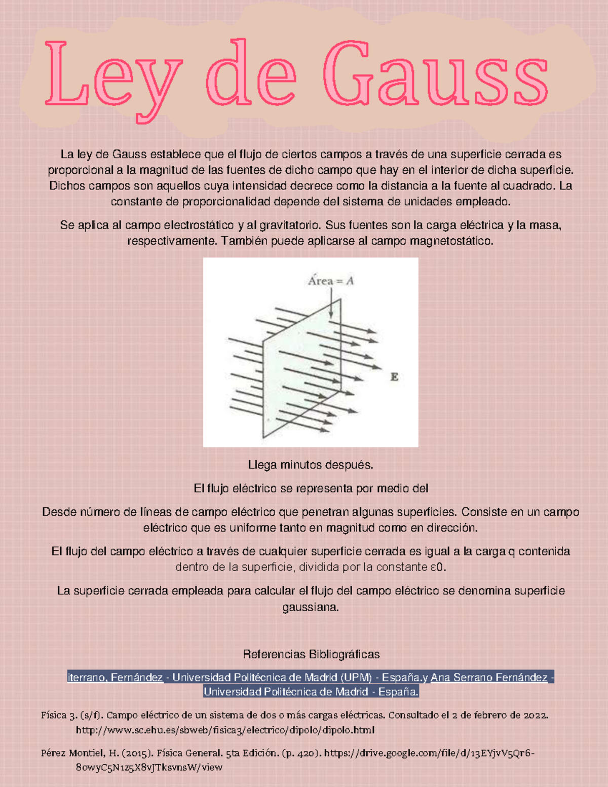 Ley de gaus - Ley de gaus, apuntes y formulas que se emplean para la ...