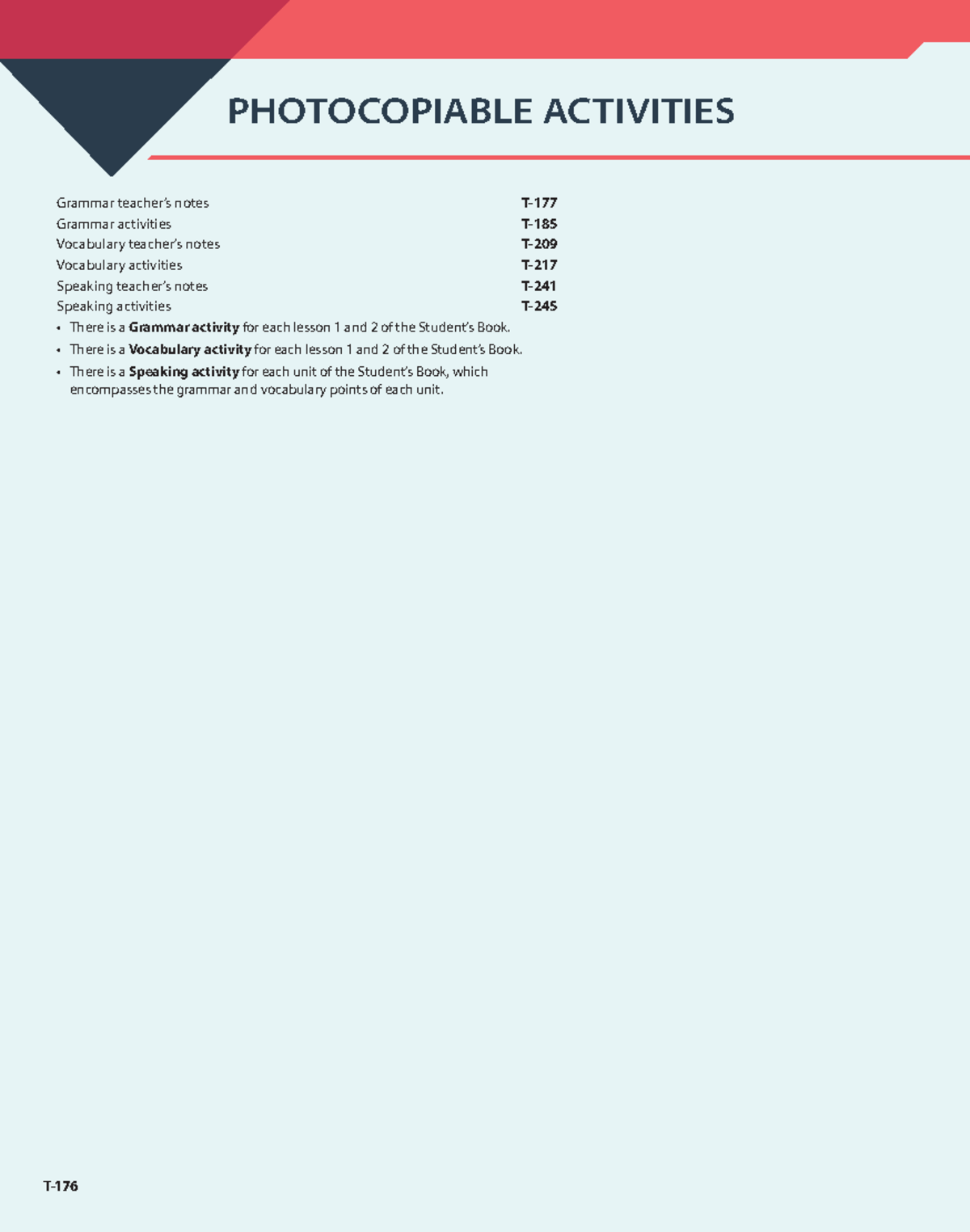 Evolve 3 photocopiable activities worksheets - T- PHOTOCOPIABLE ...