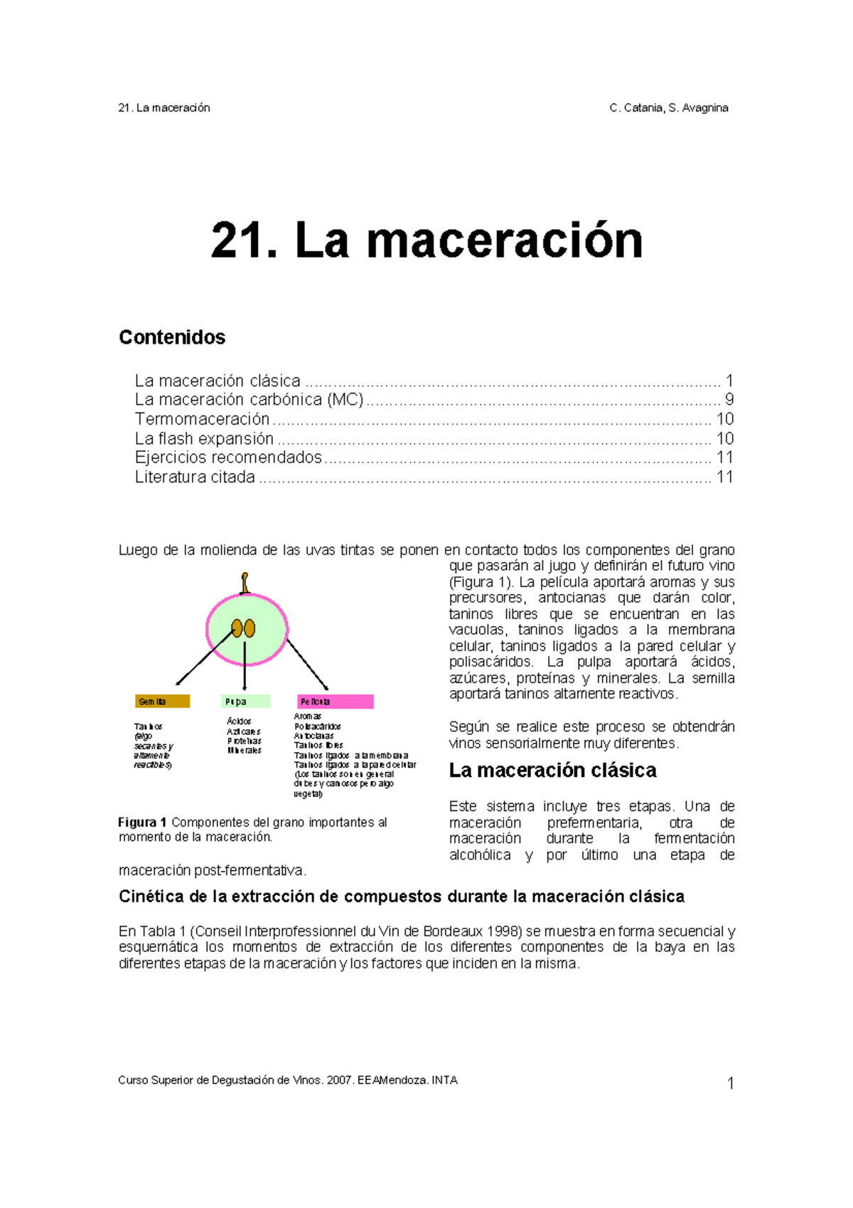 Curso Degustación parte 3 - ####### 21. La maceraciÛn C. Catania, S ...