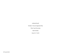 CJP- Peds- 2024 - sample of assignment - Ashmita Paudel Pediatric ...