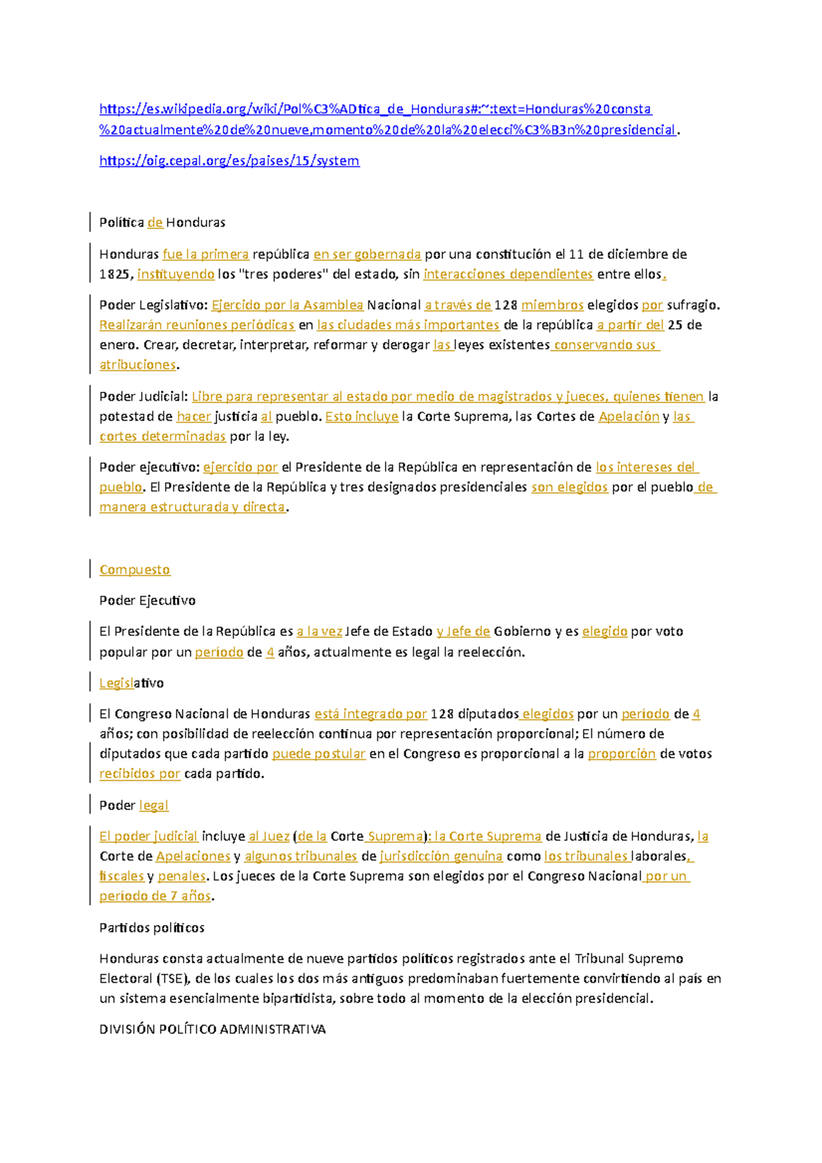 Metodologia - Guia - es.wikipedia/wiki/Pol%C3%ADtica_de_Honduras ...