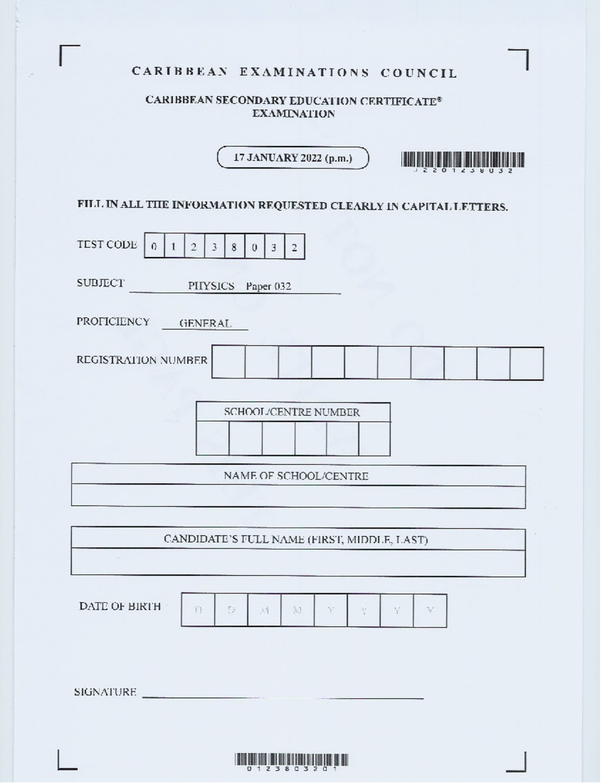 CSEC Physics January 2022 P3 - CSEC Economics - Studocu
