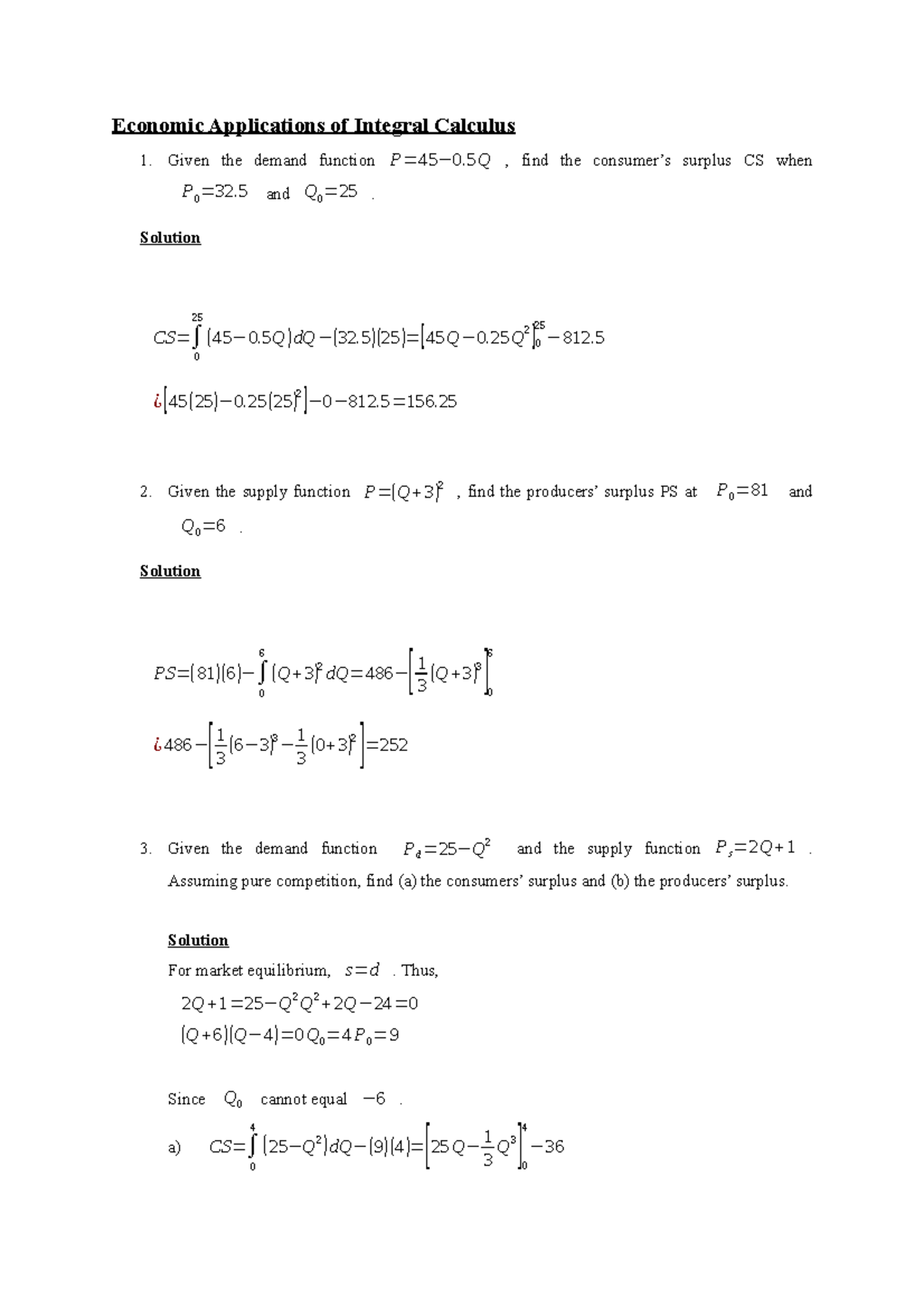 Economic Application Practice questions - Economic Applications of ...