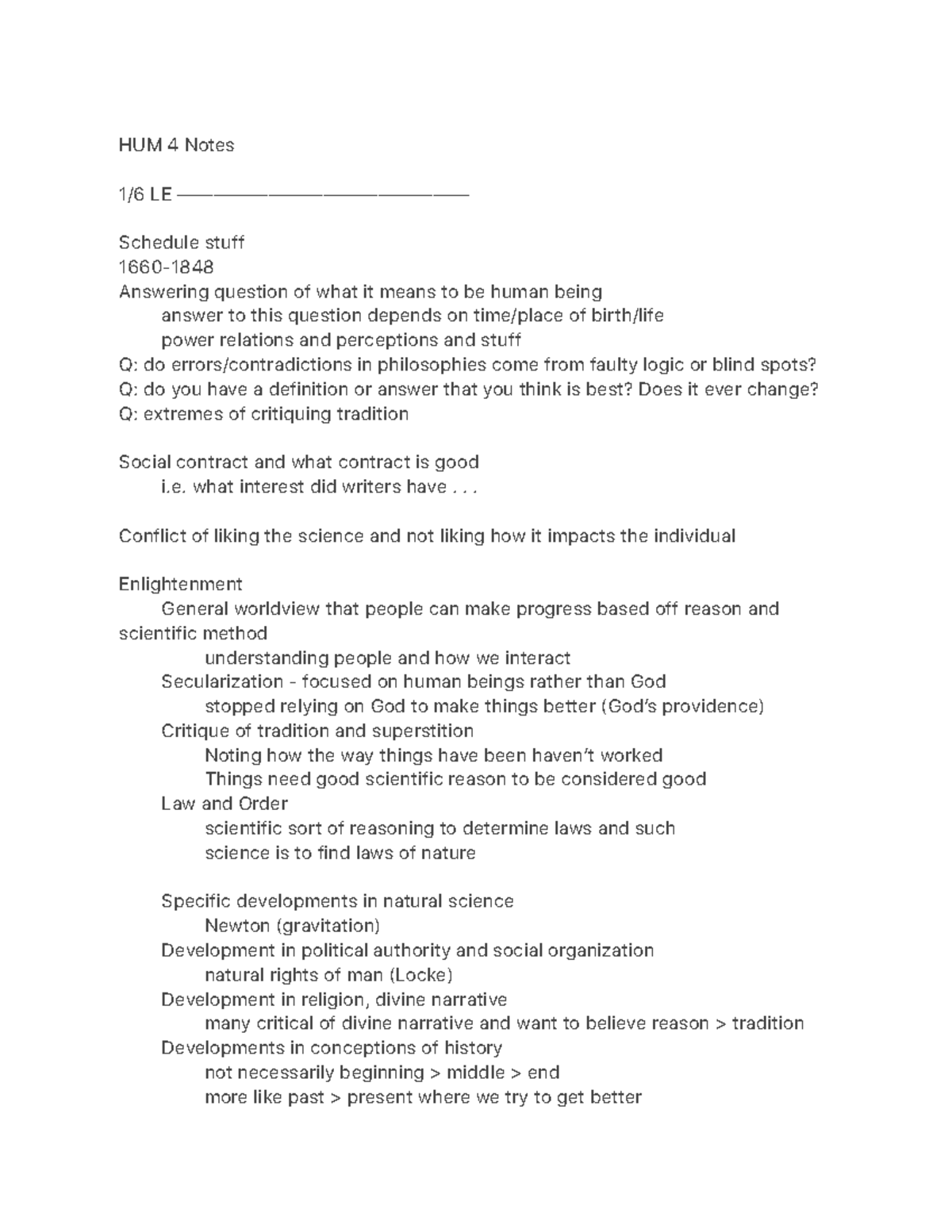 HUM 4 Notes - HUM 4 Notes 1/6 LE ———————————————— Schedule stuff 1660 ...