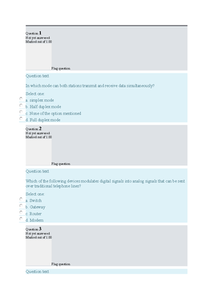 Assignment no 1 - PRACTICE DOCUMENTS - Question 1 Not yet answered ...
