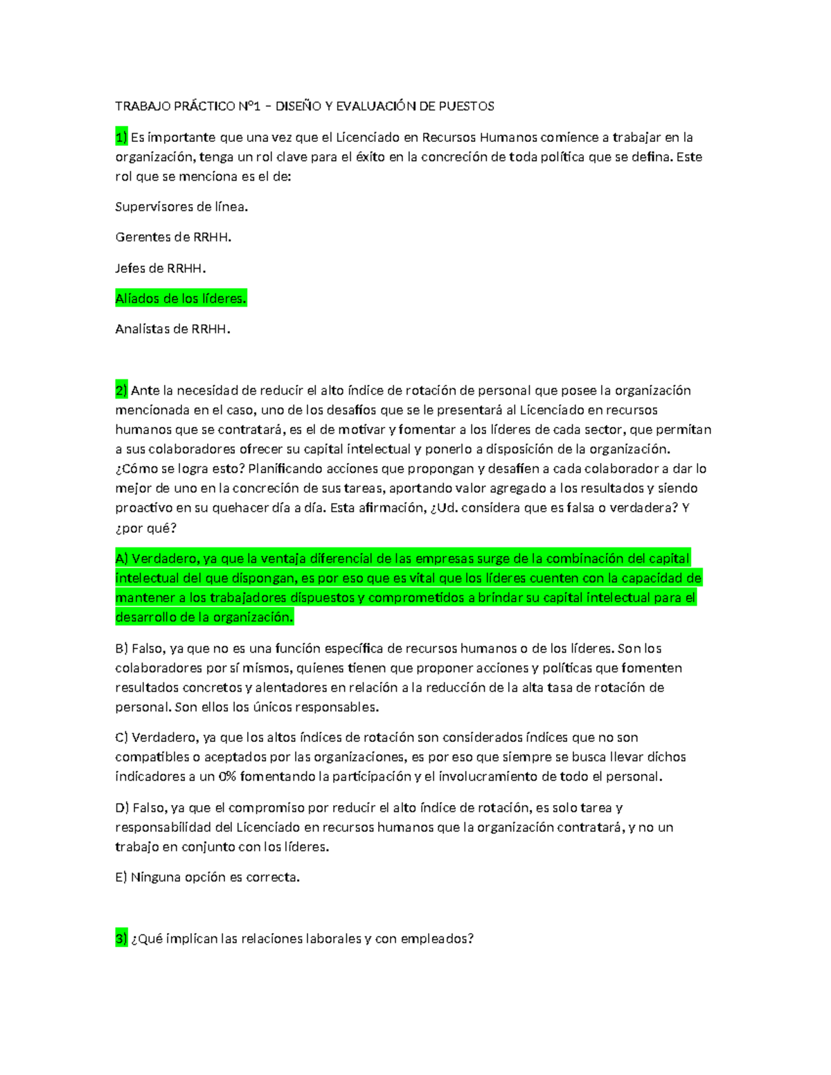 Diseño Y EV Puestos- TP1,2 - TRABAJO PRÁCTICO N°1 – DISEÑO Y EVALUACIÓN DE PUESTOS Es importante ...