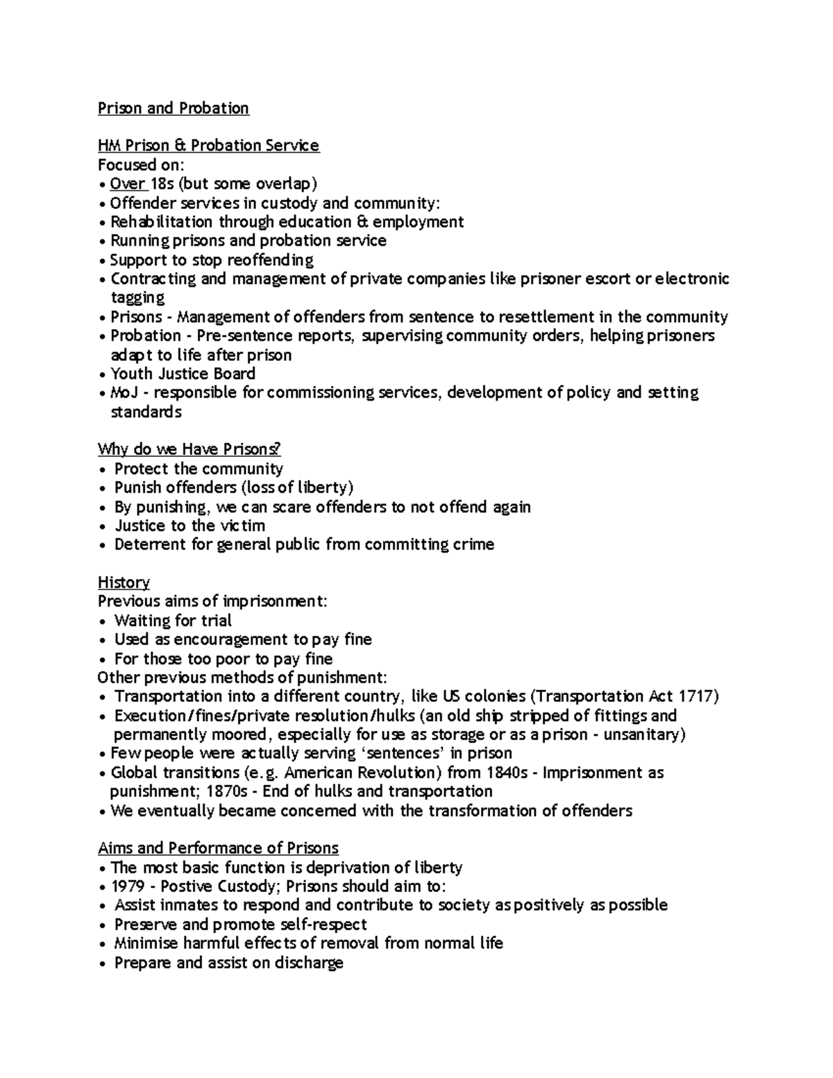 Prison and Probation - American Revolution) from 1840s - Imprisonment ...