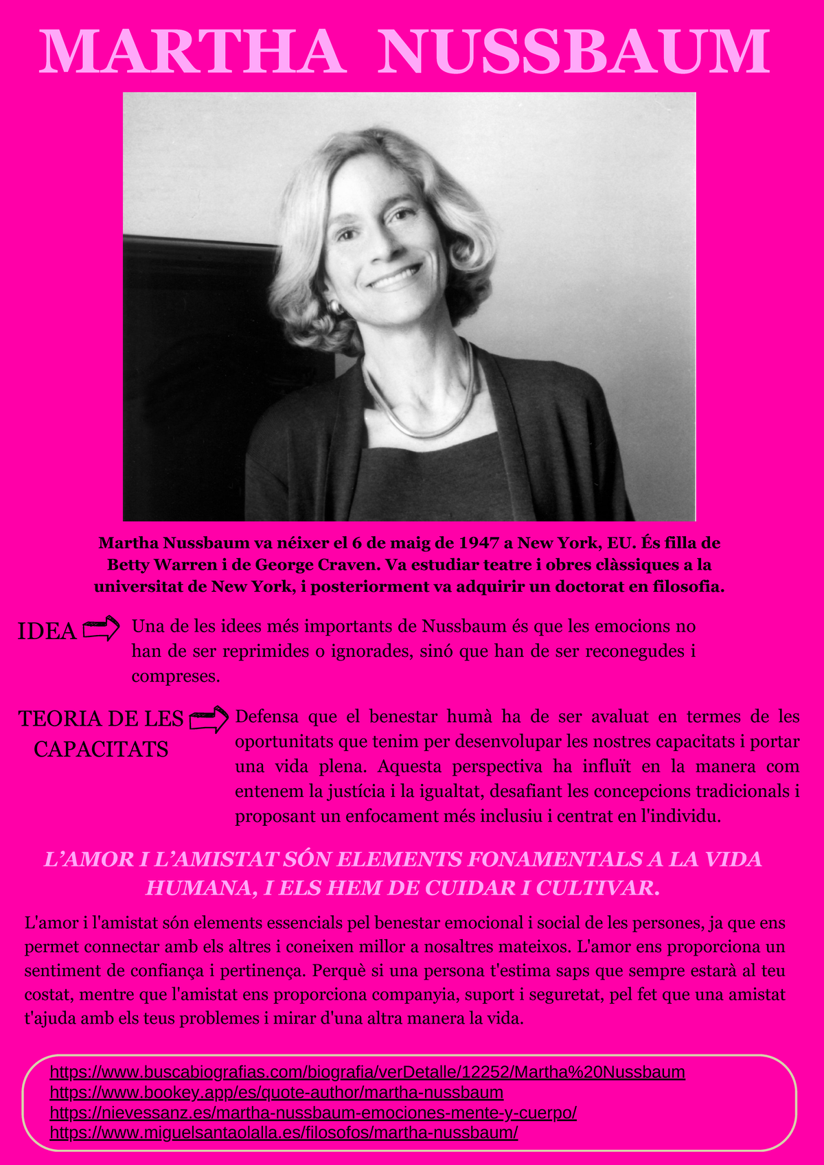 Martha Nussbaum - MARTHA NUSSBAUM Martha Nussbaum va néixer el 6 de maig de 1947 a New York, EU ...