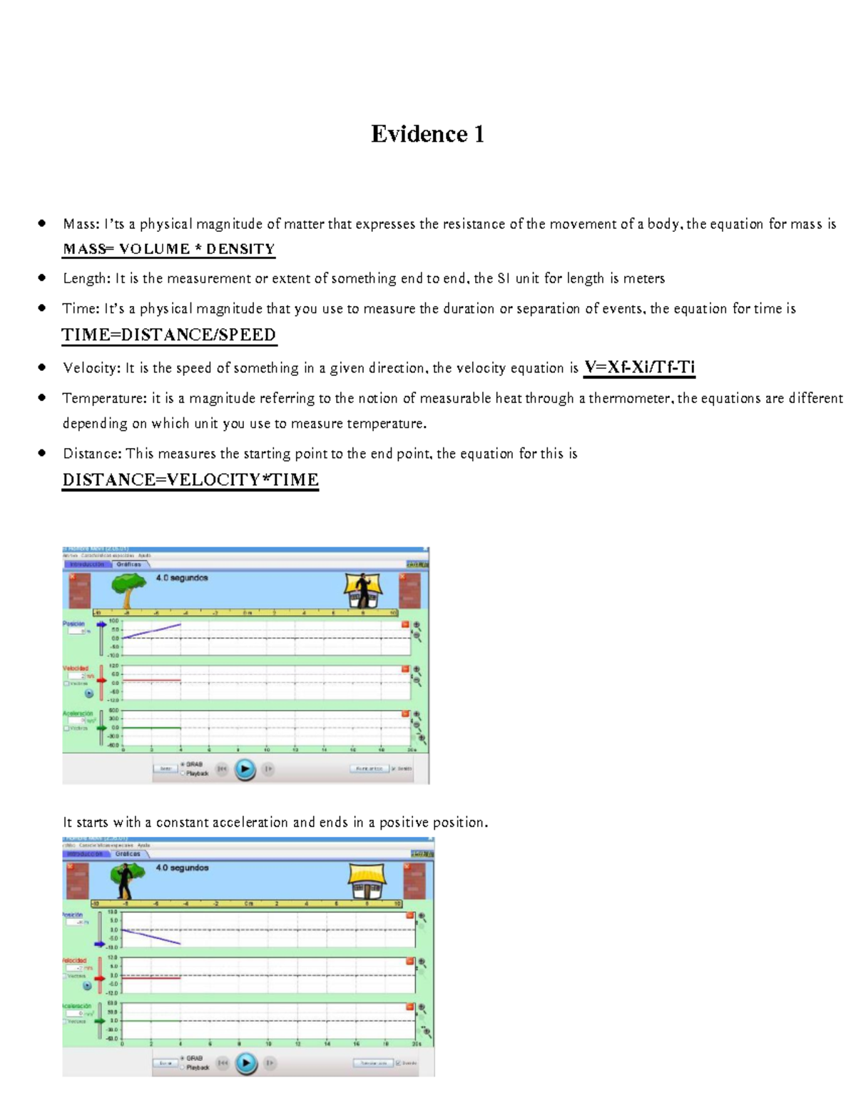 Evidencia 1 matter and energy - Evidence 1 Mass: I’ts a physical ...