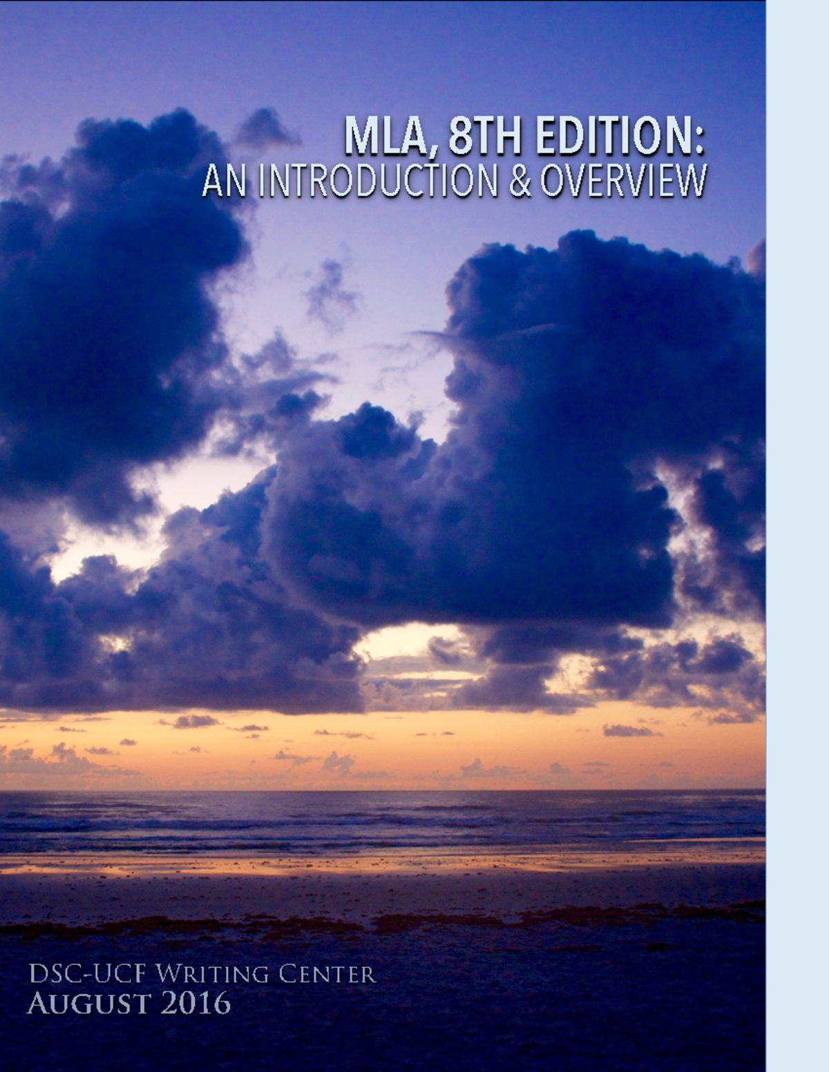 MLA Guide - MLA 8th Edition MLA, 8TH EDITION: AN INTRODUCTION ...