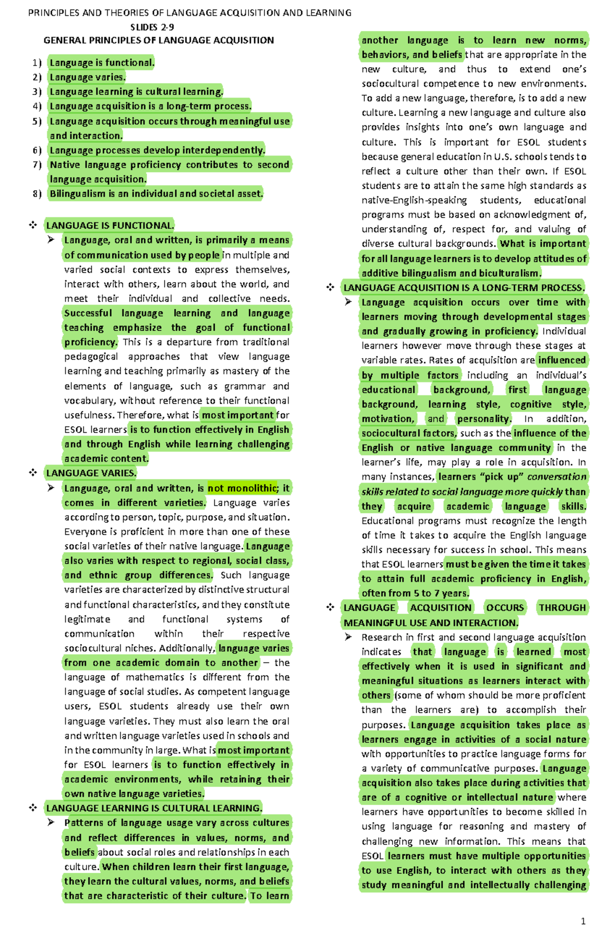 Principles And Theories - Reviewer - GENERAL PRINCIPLES OF LANGUAGE ...