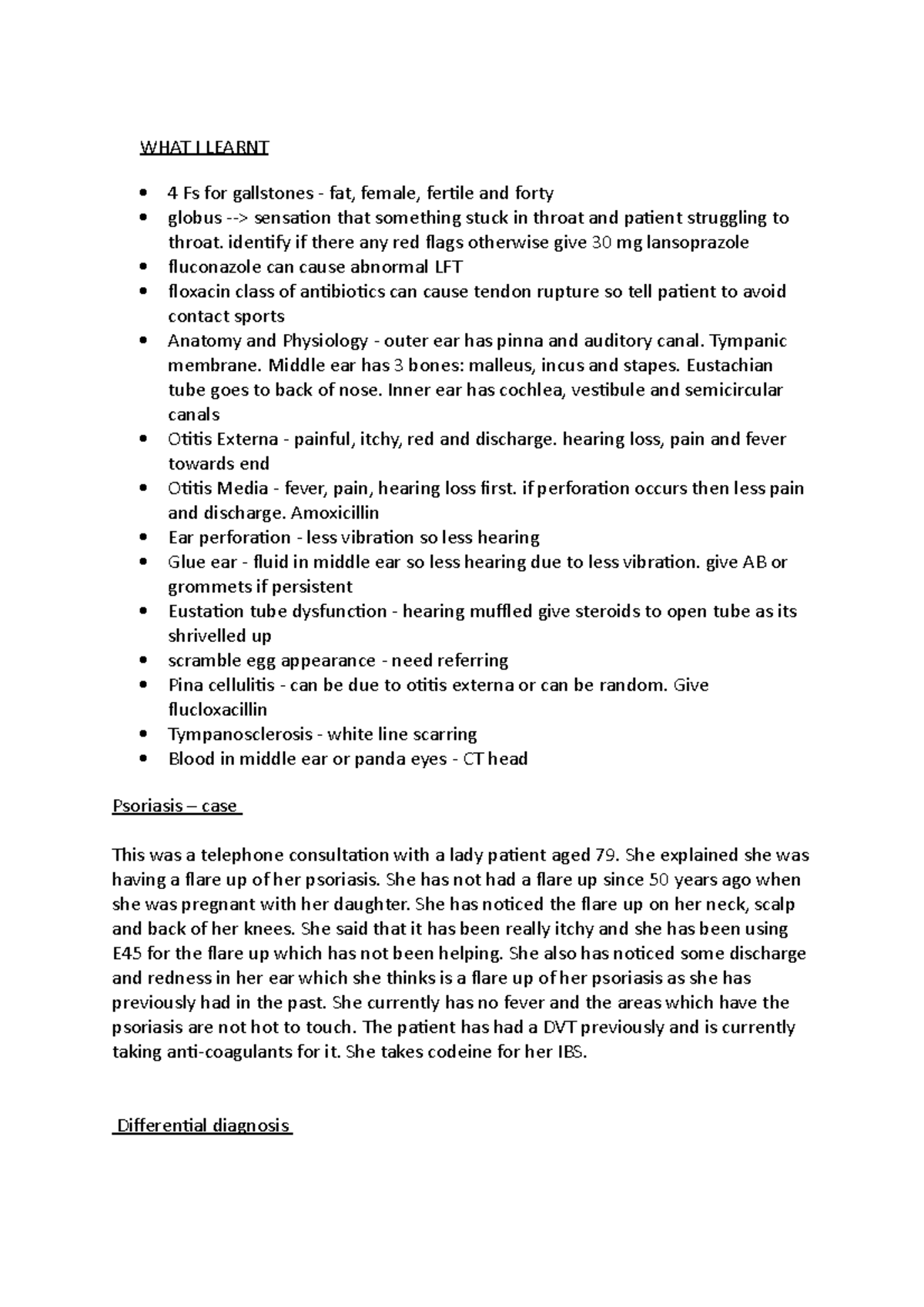 Gp - week three - patient encounters - PHA7061-C - Bradford - Studocu