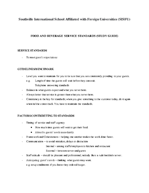 Housekeeping Lecture Notes Lesson 2 - Types and Sizes of Linens ...