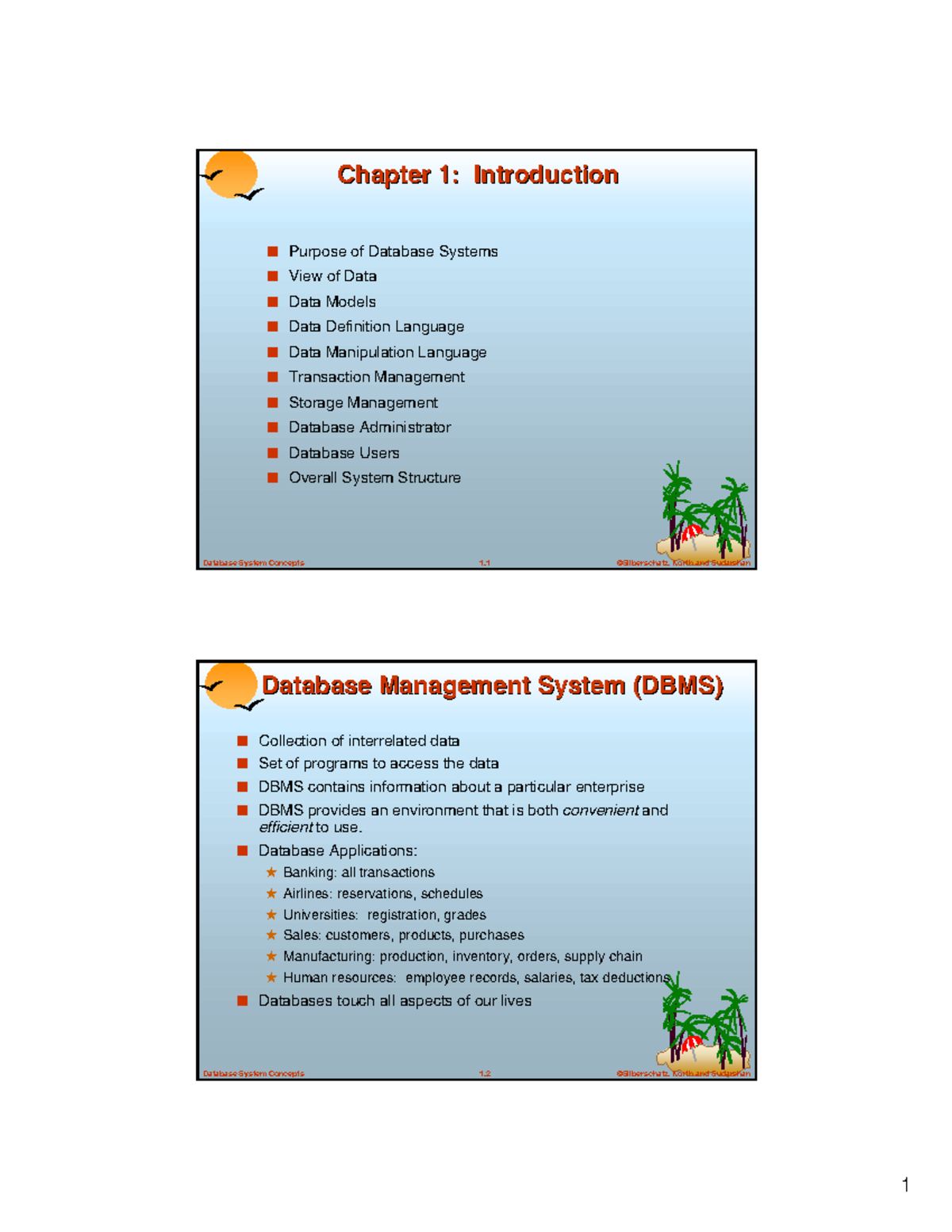 Ch1-2 - Reva university notes - Database System Concepts 1 ...