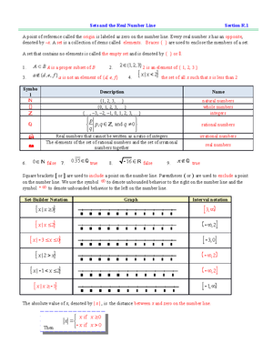 section r1 print out - Sets and the Real Number Line Section R ...