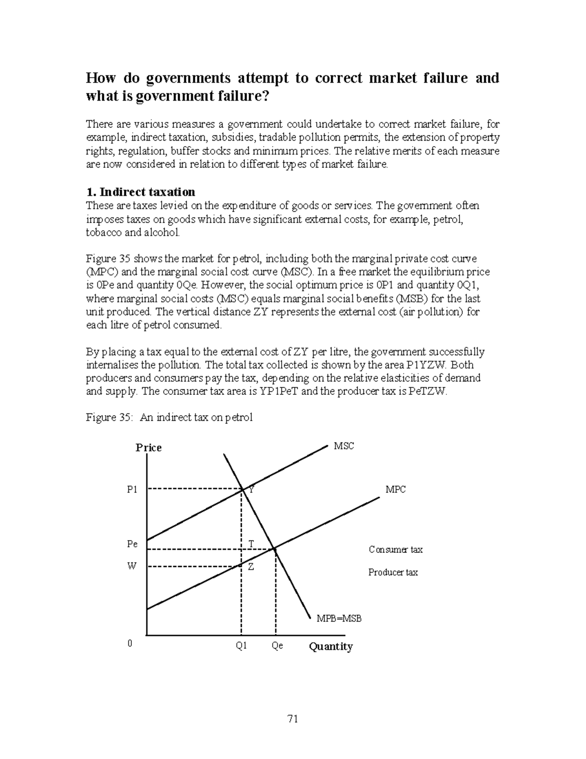 Government policies notes - How do governments attempt to correct ...