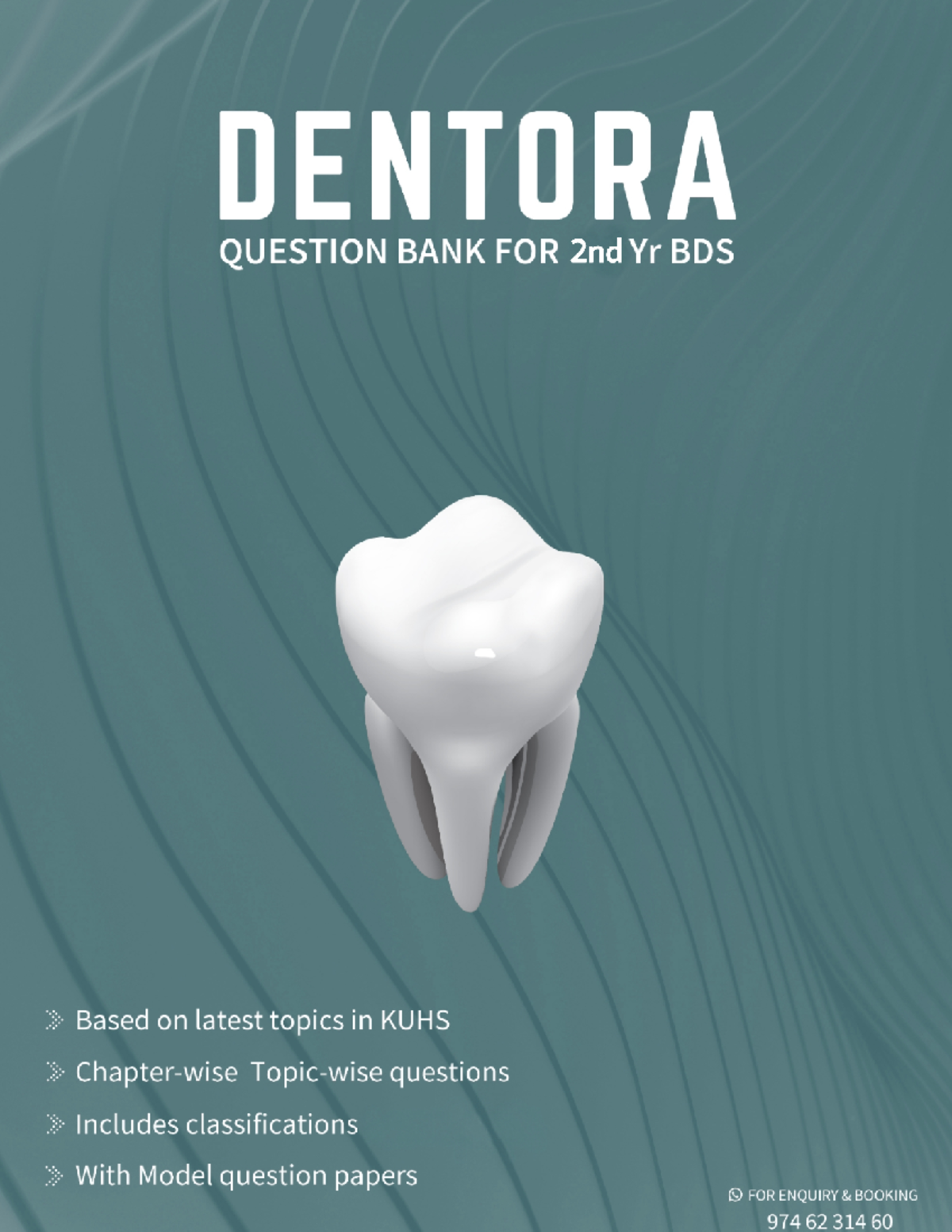 Sample 2nd Dentora - QUESTION BANK FOR 2nd YEAR BDS This question bank ...