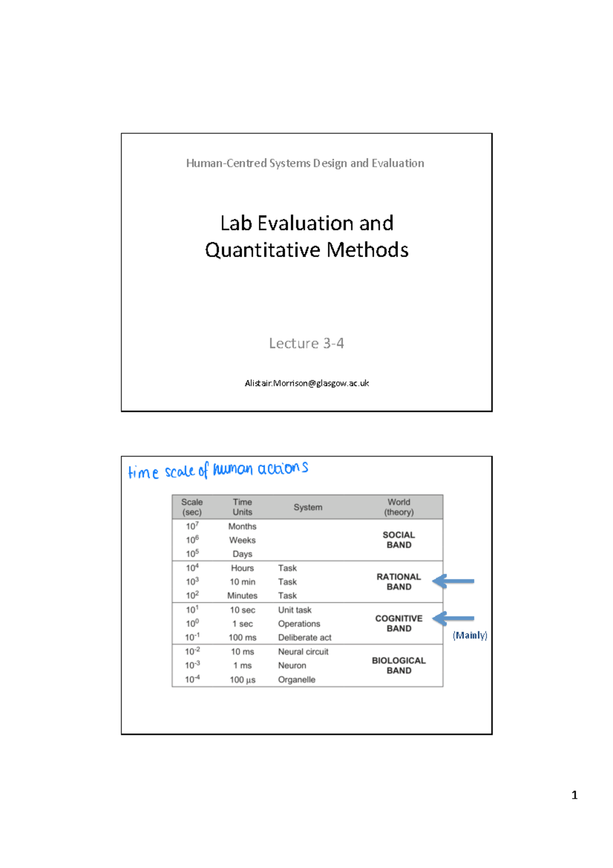 Lecture 3-4 - Lab Evaluation and Quantitative Methods Lecture 3 ...