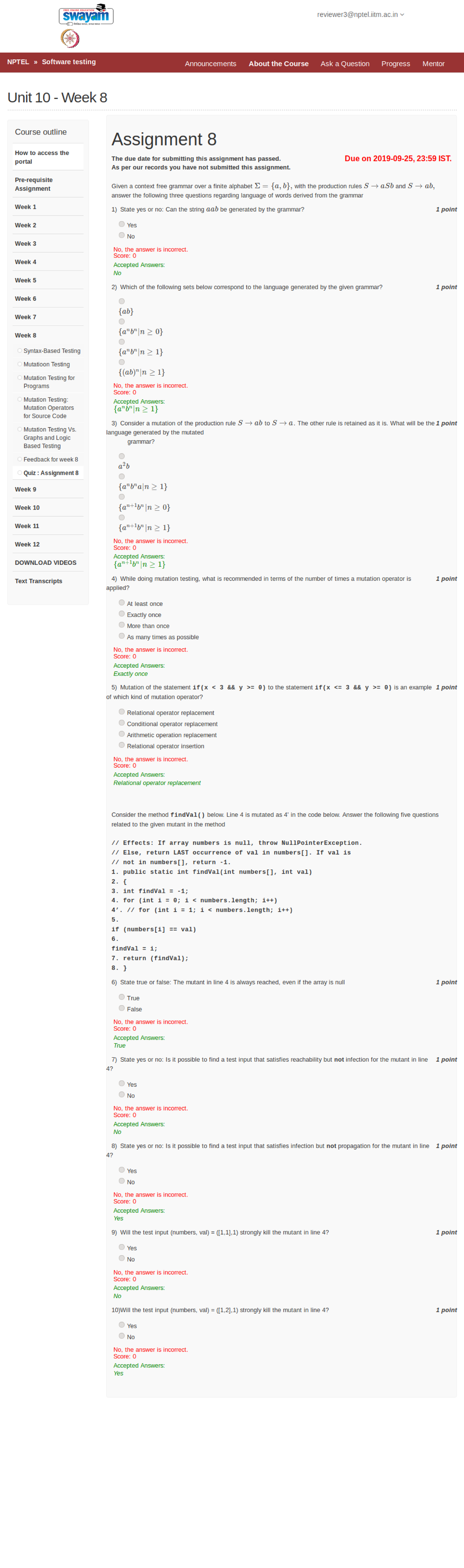 Noc19 cs71 assignment Week 8 - Software Engineering - Studocu