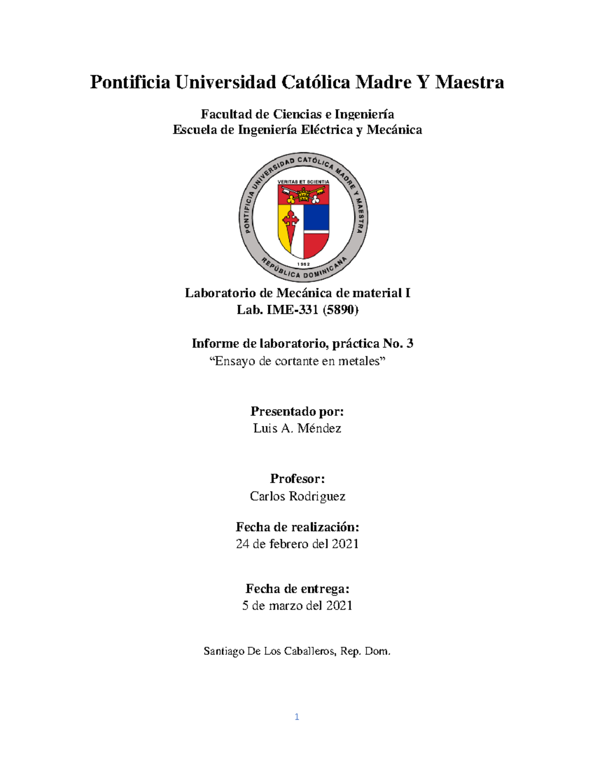 Lab-MC R3 - hola - Pontificia Universidad Católica Madre Y Maestra ...