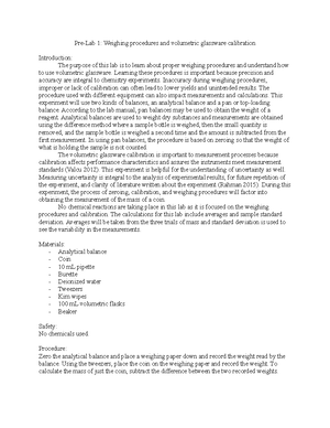 Post-Lab 5 - CHM Post-Lab 5 - Post-Lab 5: Iodometric, Volumetric ...