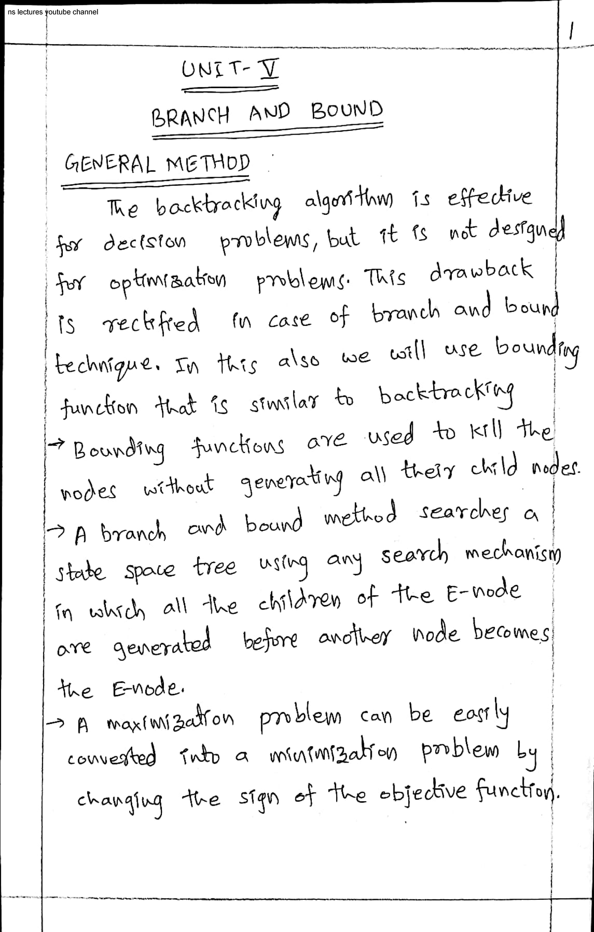 DAA UNIT - 5 - Computer Science and Engineering - Studocu