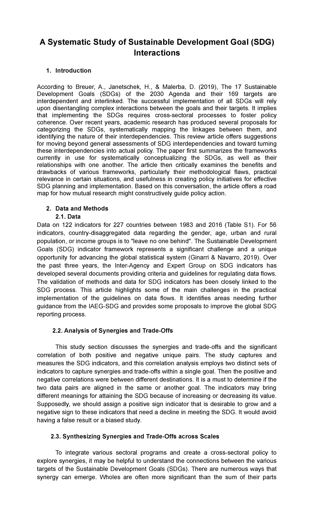 SDG Journal Review - A Systematic Study of Sustainable Development Goal ...