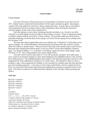 Homework 3 - CSC 300 - Problems 20.3, 22.4 Source code w/screenshots ...