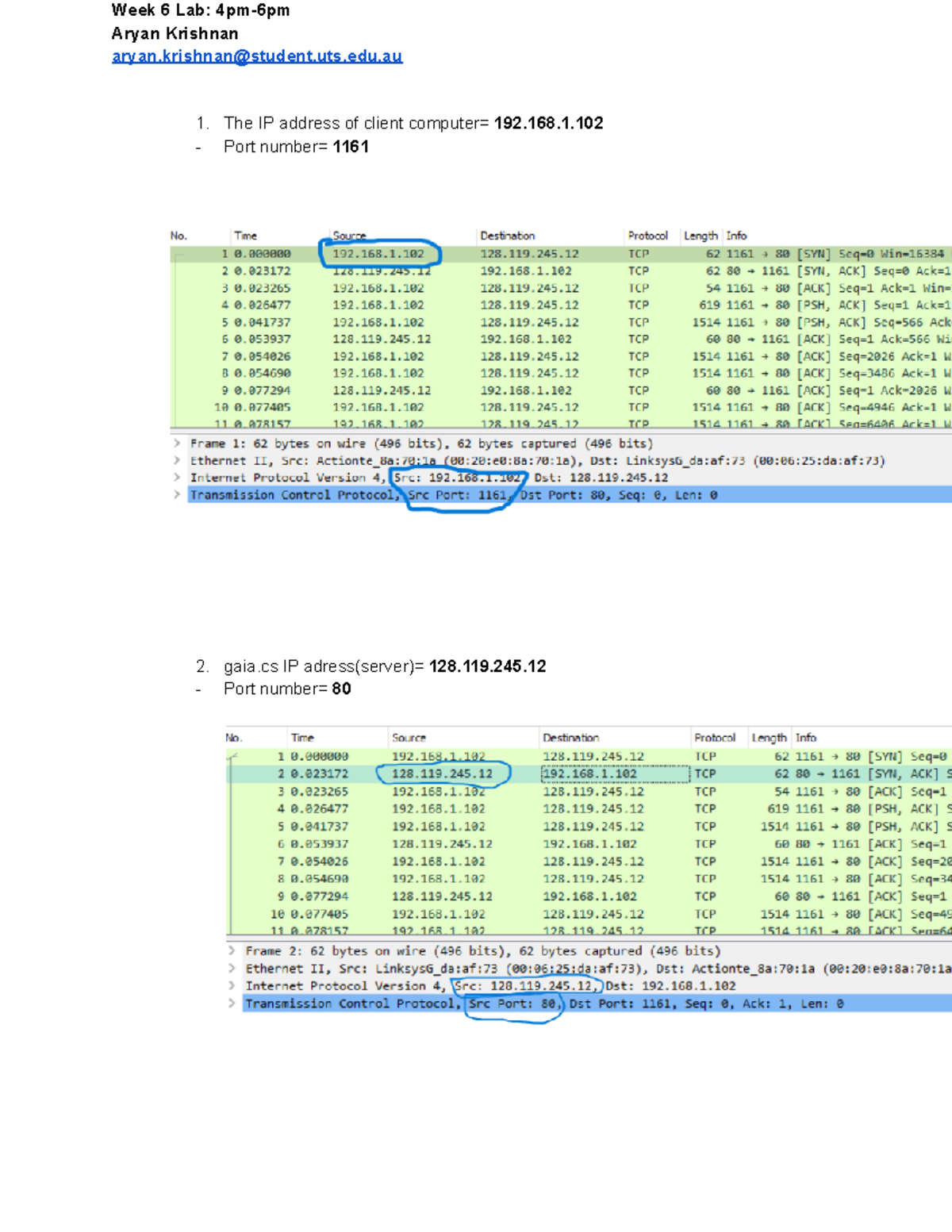 Week 6 Lab Work Net Fun Practical Week 6 Lab 4pm 6pm Aryan Krishnan Aryan 1